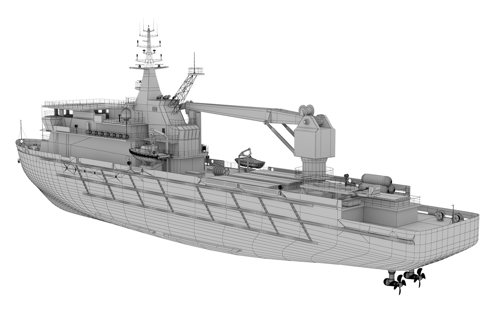 3D Model Weapon Ship Akademik Kovalev Project 20180 - TurboSquid 1815098