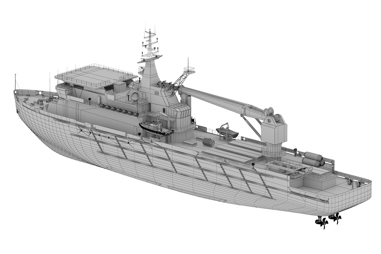 3D model Weapon ship Akademik Kovalev project 20180 - TurboSquid 1815098