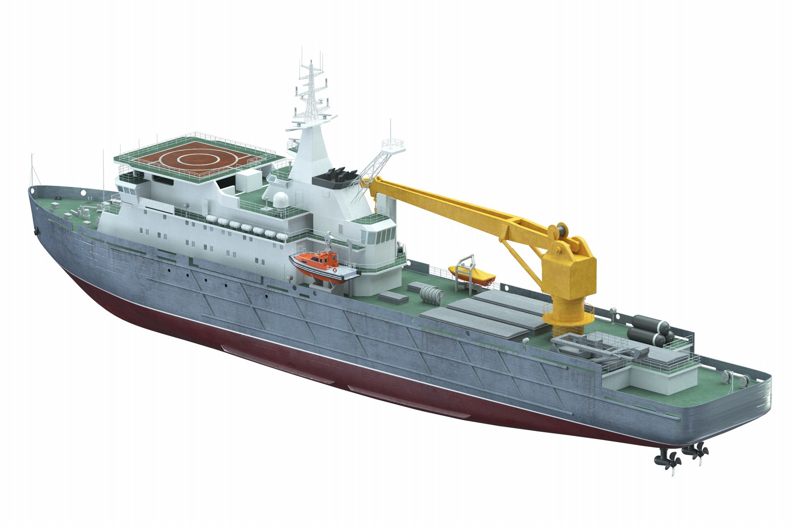 3D Model Weapon Ship Akademik Kovalev Project 20180 - TurboSquid 1815098