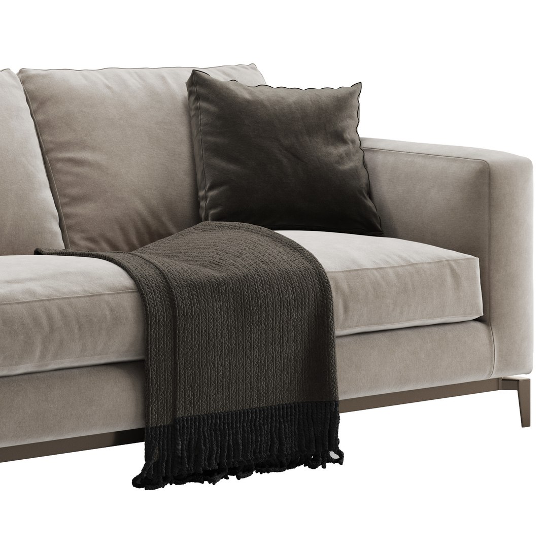 Minotti Andersen Sofa 3 Seats 3D Model - TurboSquid 2125819