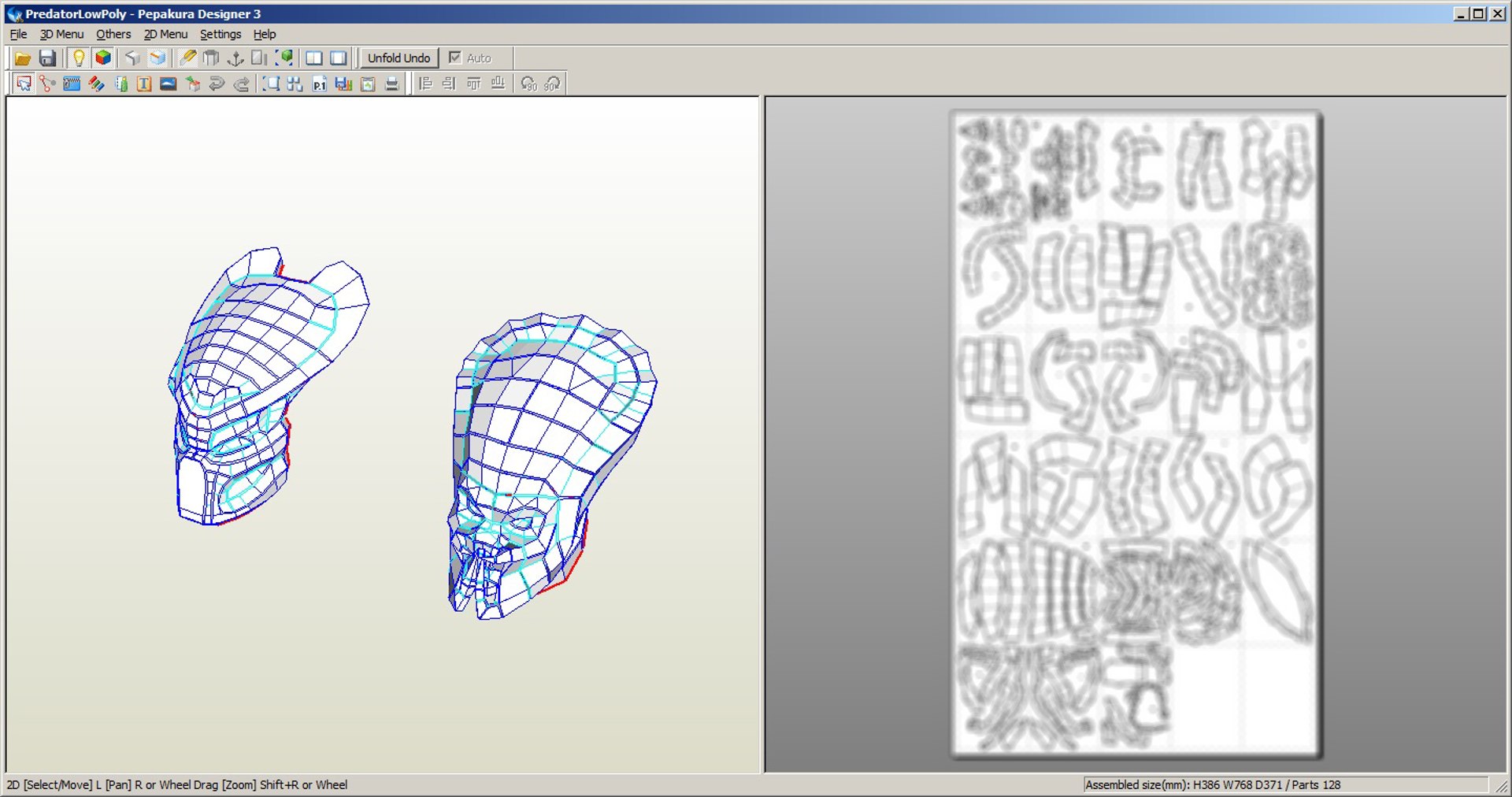 Predator Pepakura 3d Blend