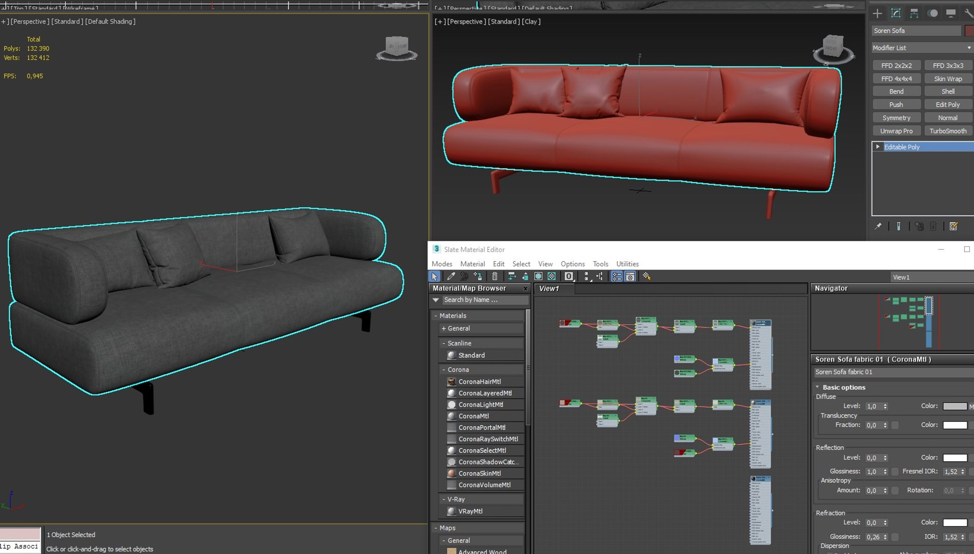 3D Soren Sofa Model - TurboSquid 2417478