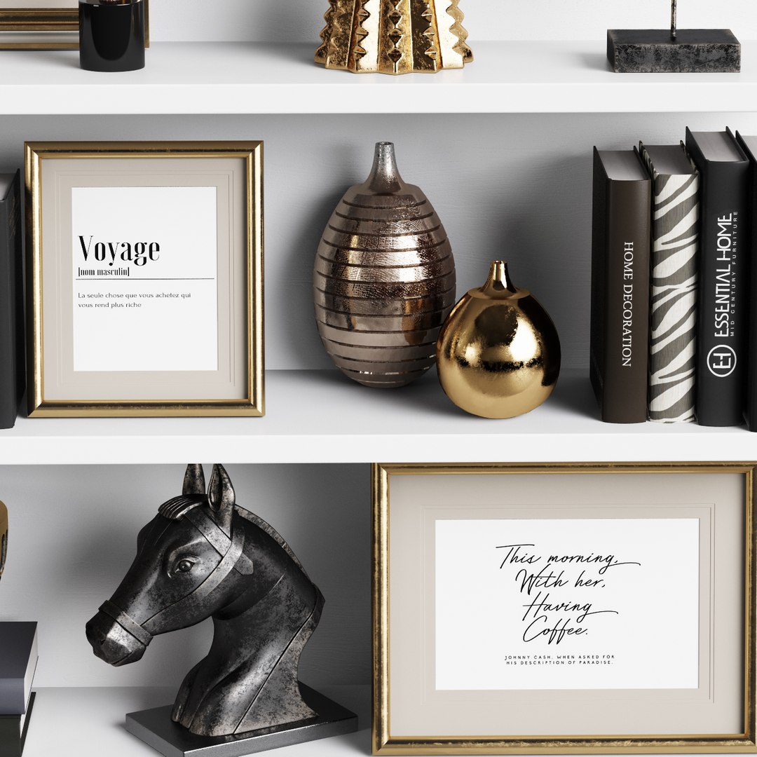 Decor set 3D - TurboSquid 1677177