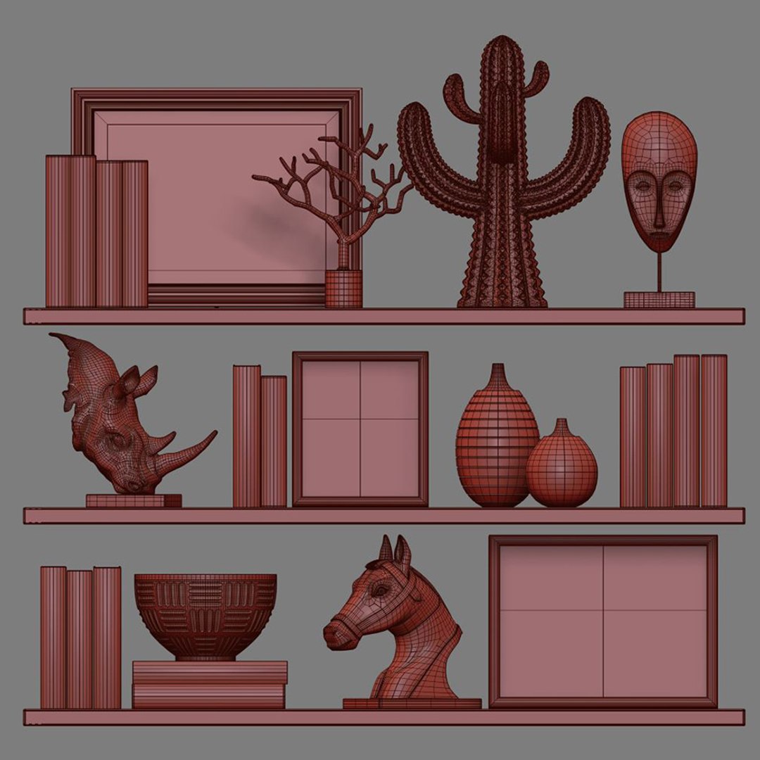Decor Set 3D - TurboSquid 1677177