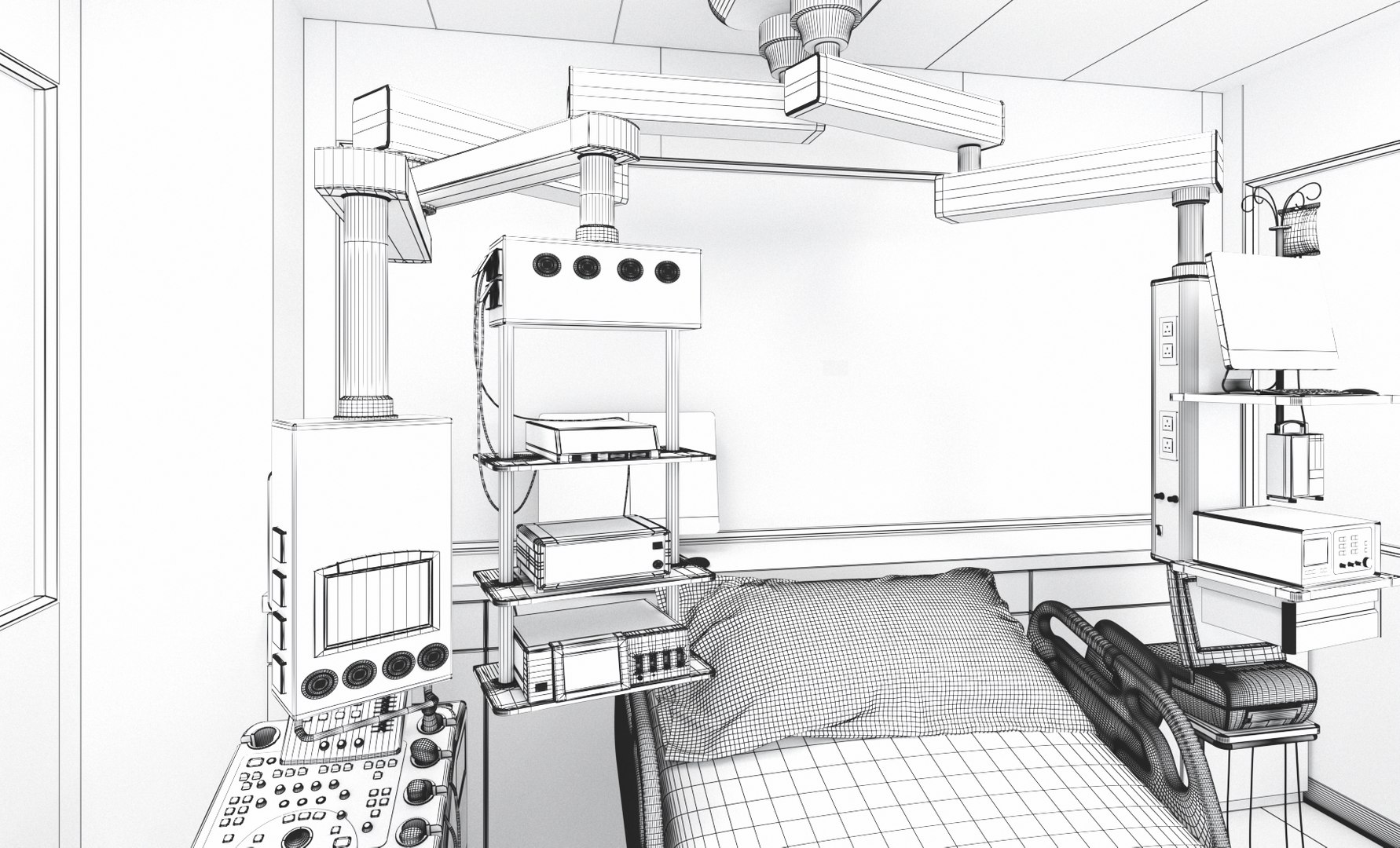 3D 3D MODEL ICU Model - TurboSquid 2411713