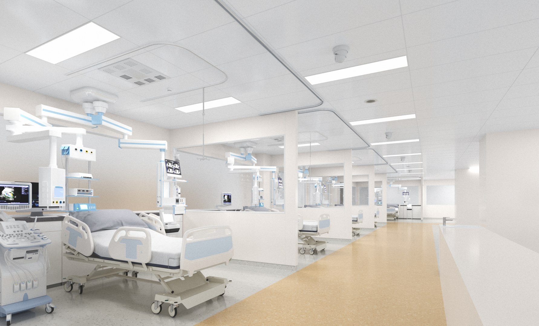 3D 3D MODEL ICU Model - TurboSquid 2411713