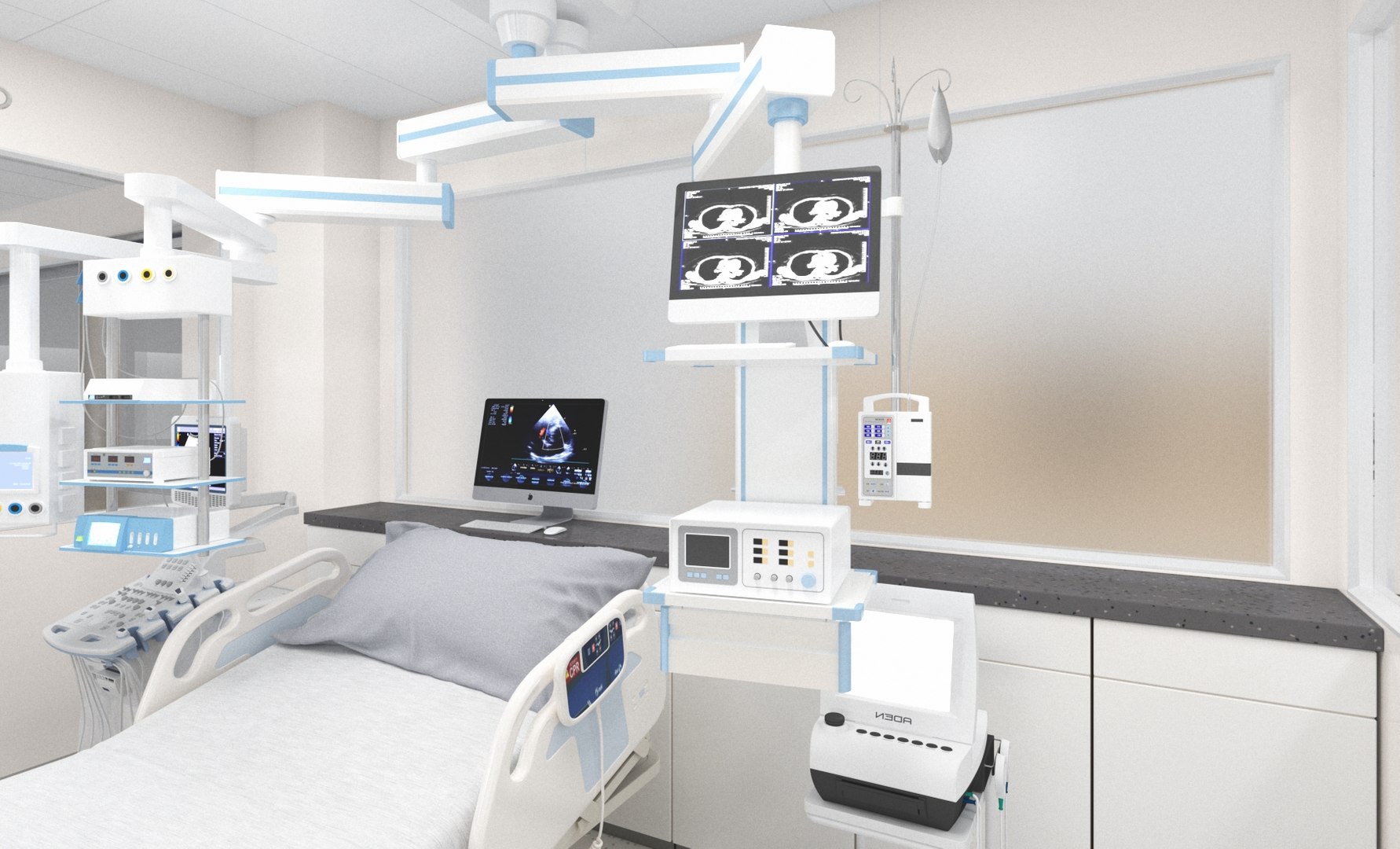 3D 3D MODEL ICU Model - TurboSquid 2411713