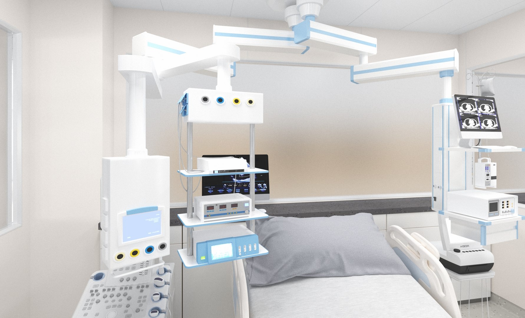 3D 3D MODEL ICU Model - TurboSquid 2411713