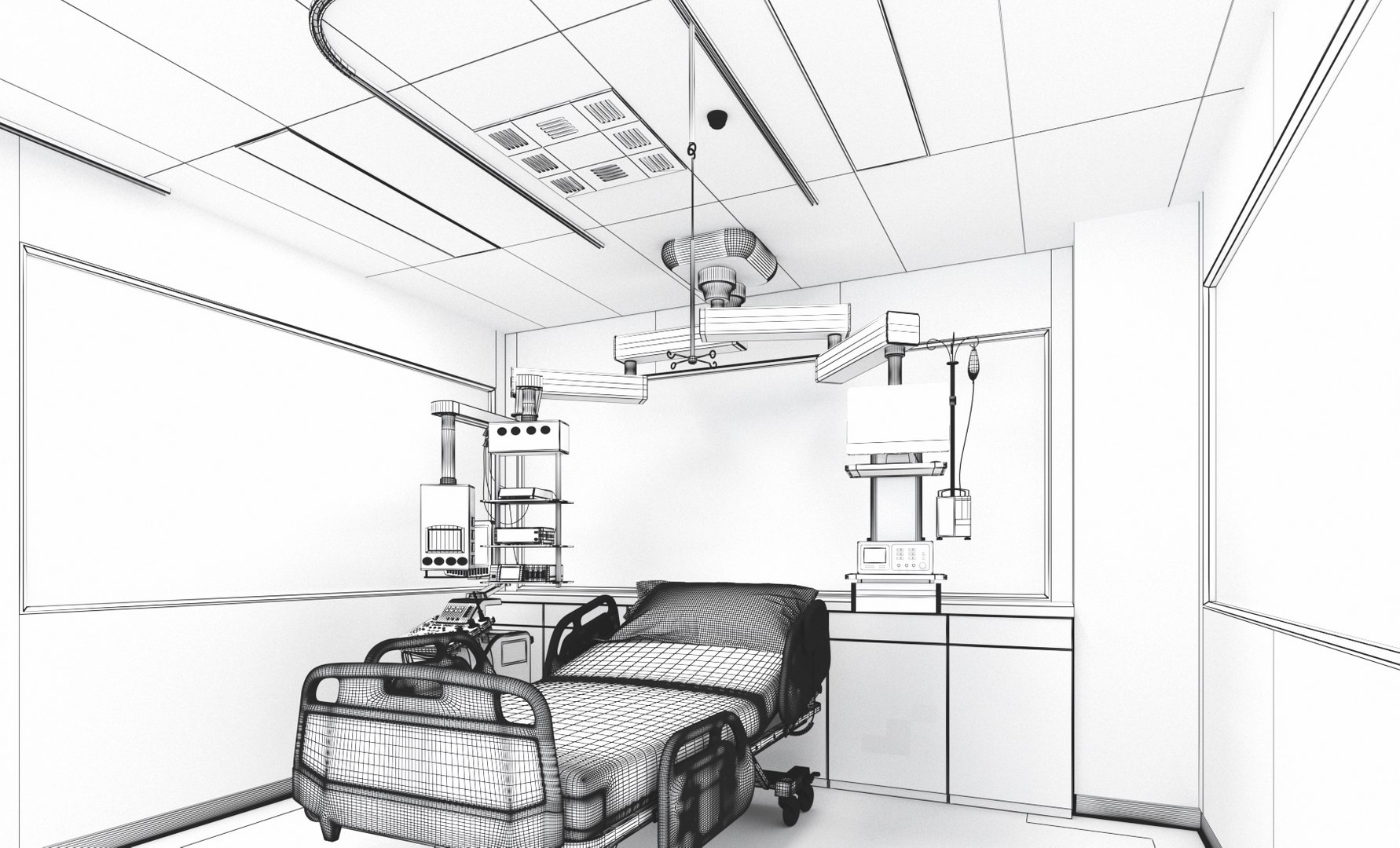 3D 3D MODEL ICU Model - TurboSquid 2411713