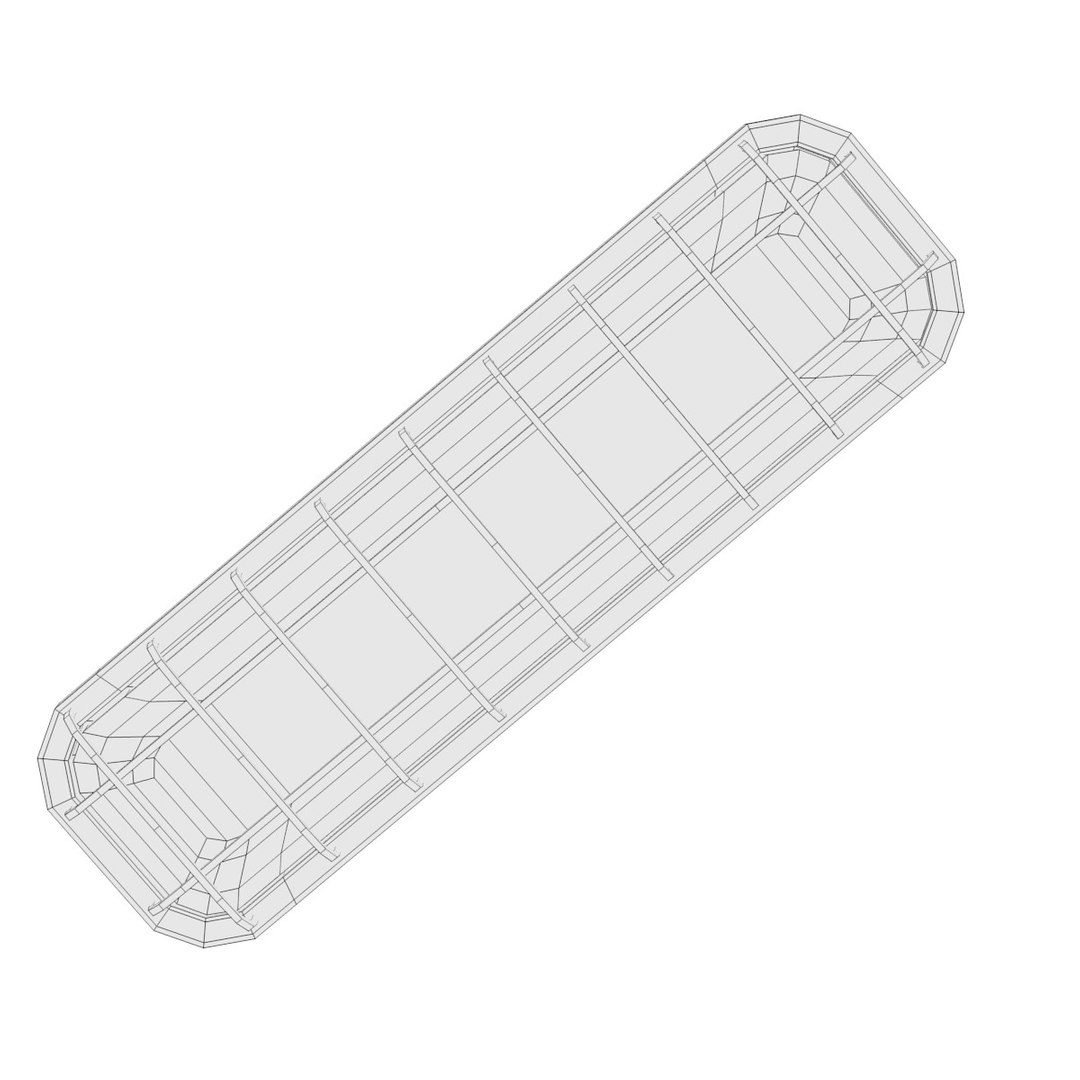 3d Fluorescent Light Model