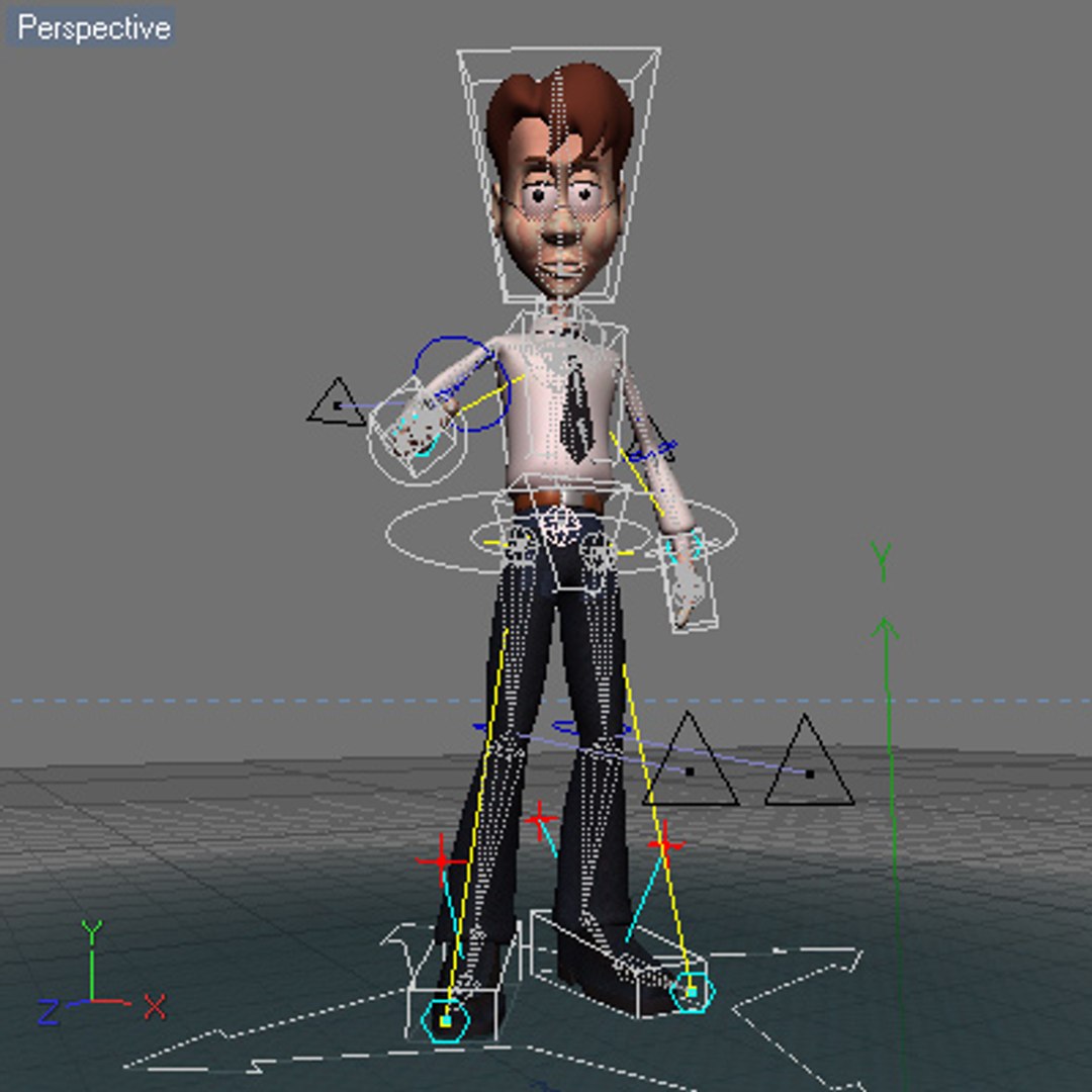 Man Cartoon 3d C4d