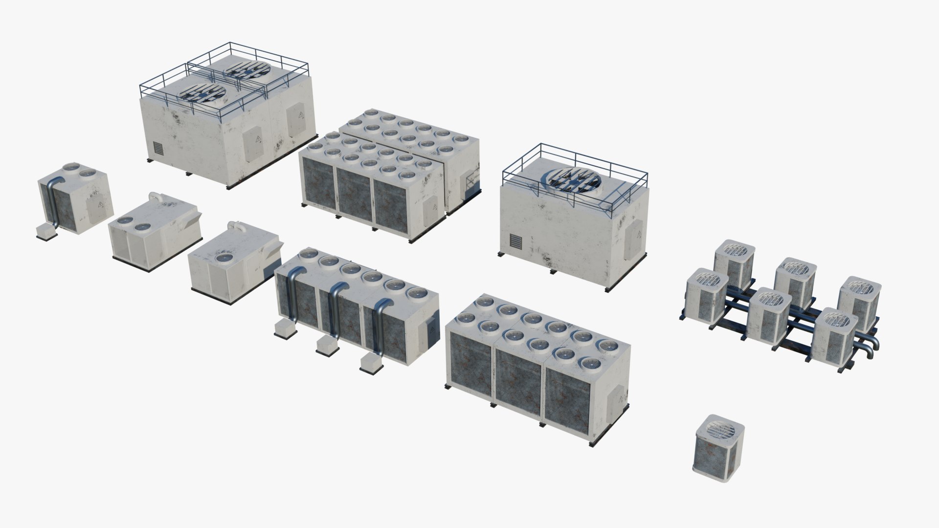 Rooftop AC kit 3D model - TurboSquid 2079774