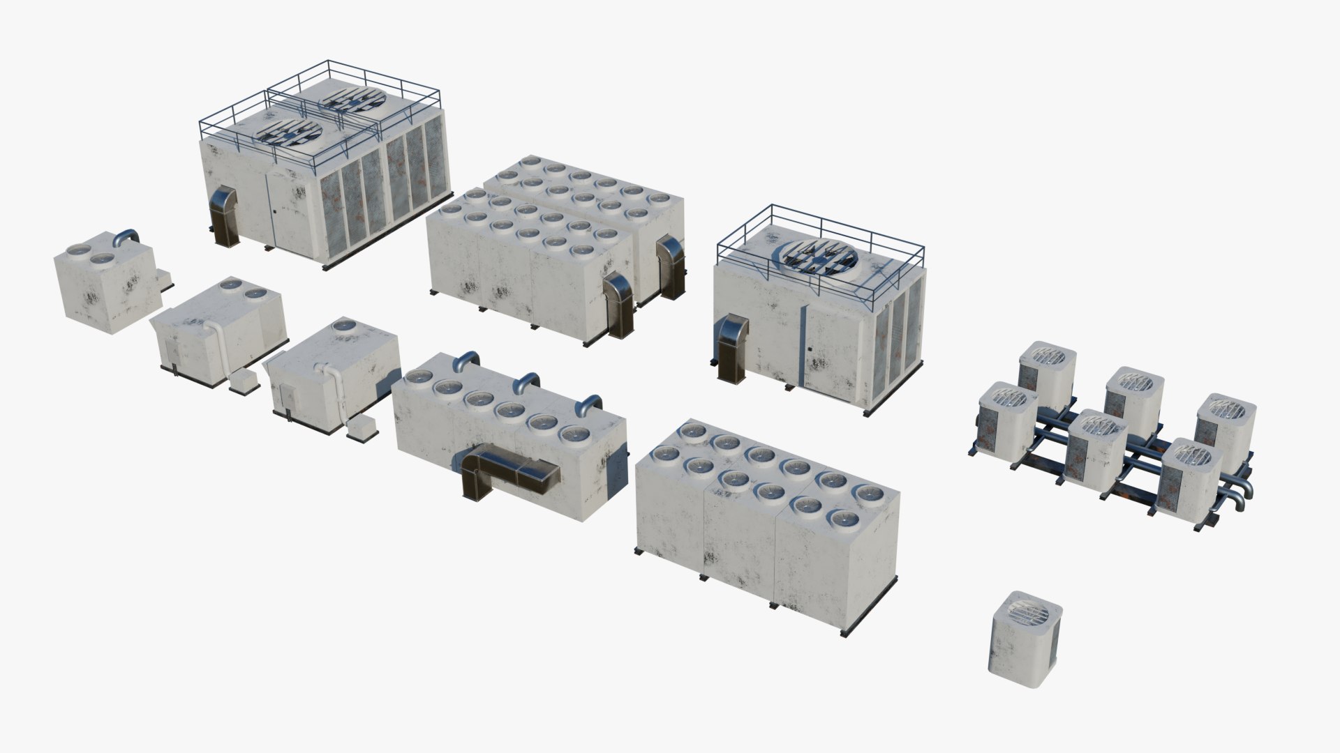 Rooftop AC kit 3D model - TurboSquid 2079774