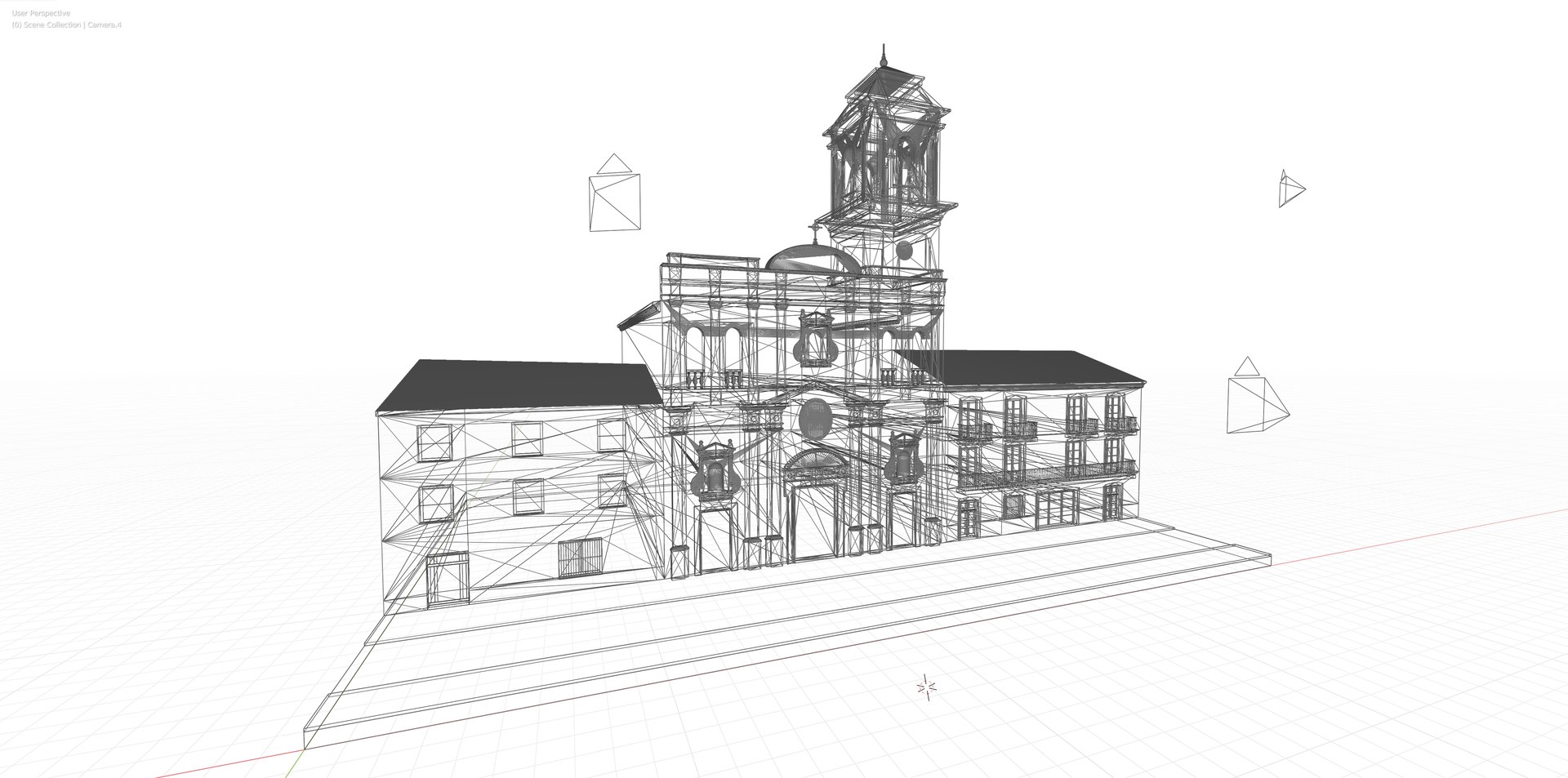 3D Old Church 1 Model - TurboSquid 2181532