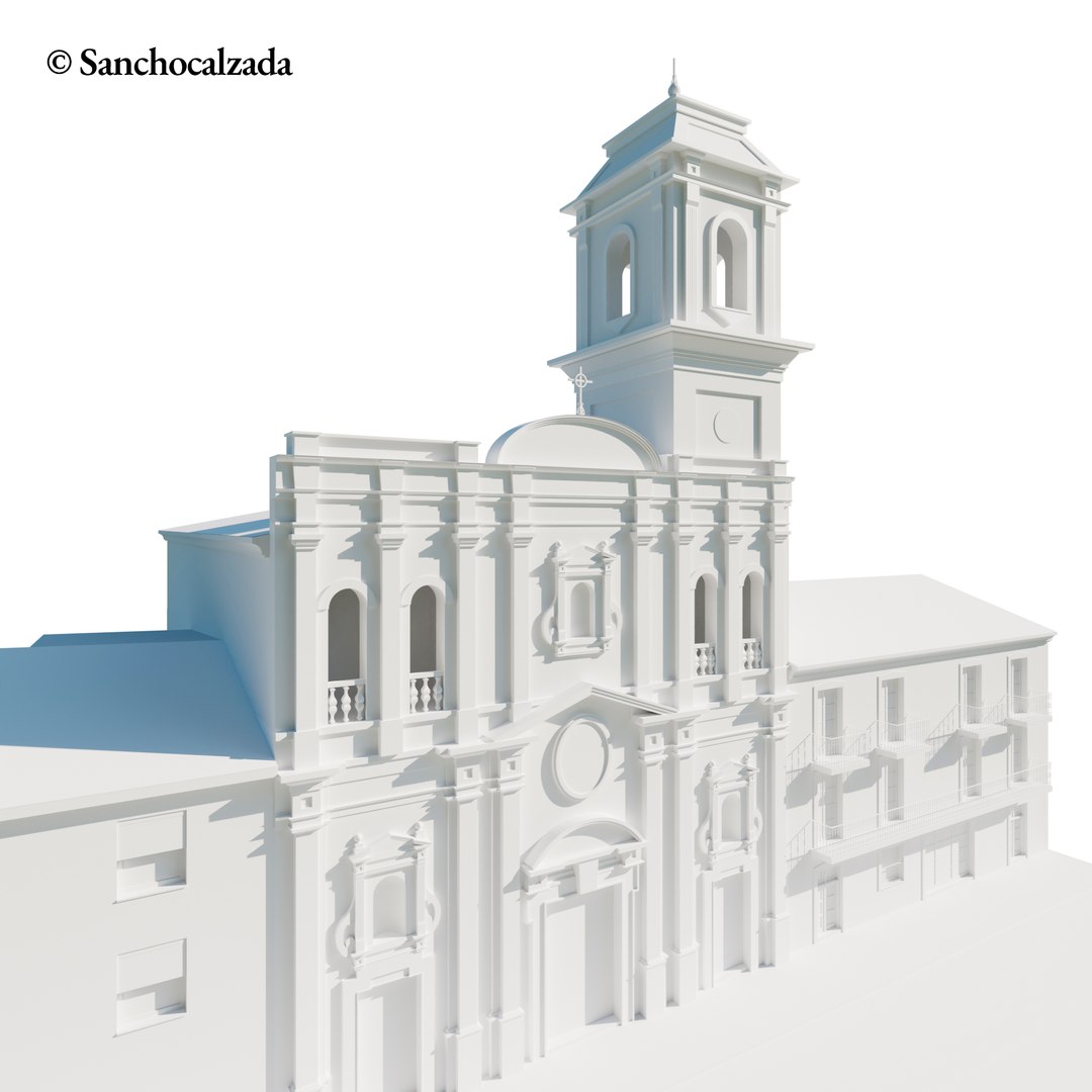 3D Old Church 1 model - TurboSquid 2181532