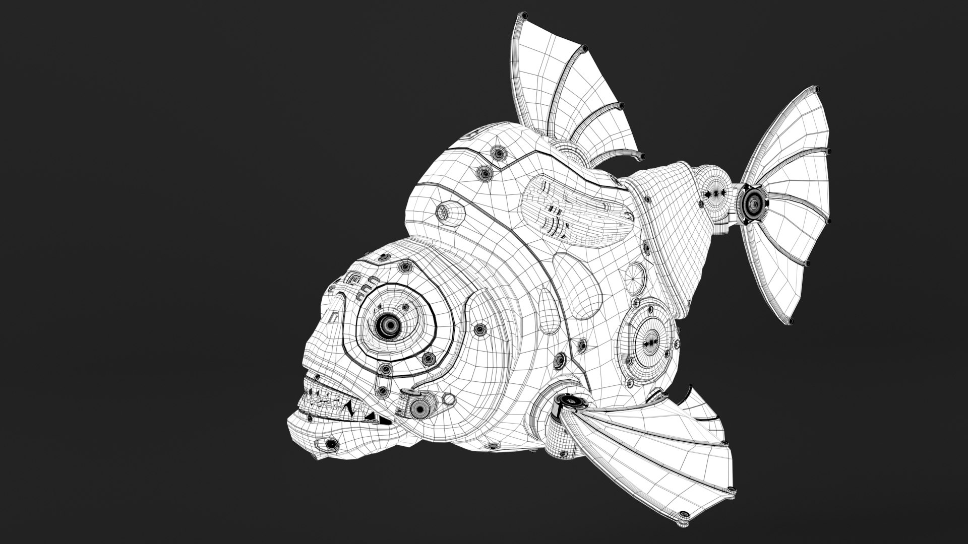 Piranha Robot Fish Model - TurboSquid 1567259