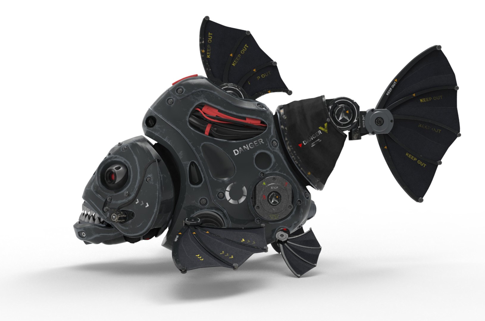 Piranha Robot Fish Model - TurboSquid 1567259
