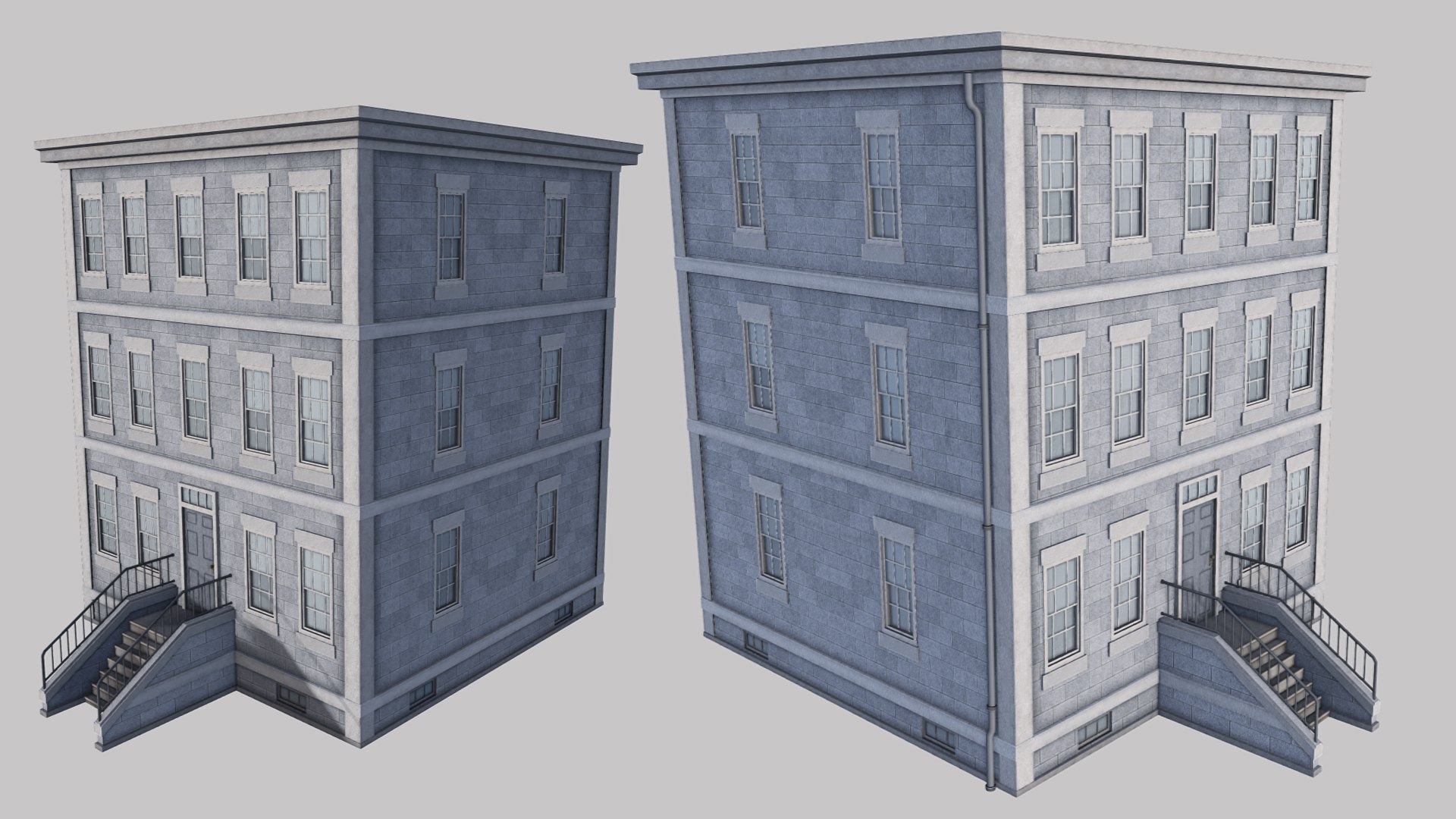 Boston Buildings Pack 01 3d Model