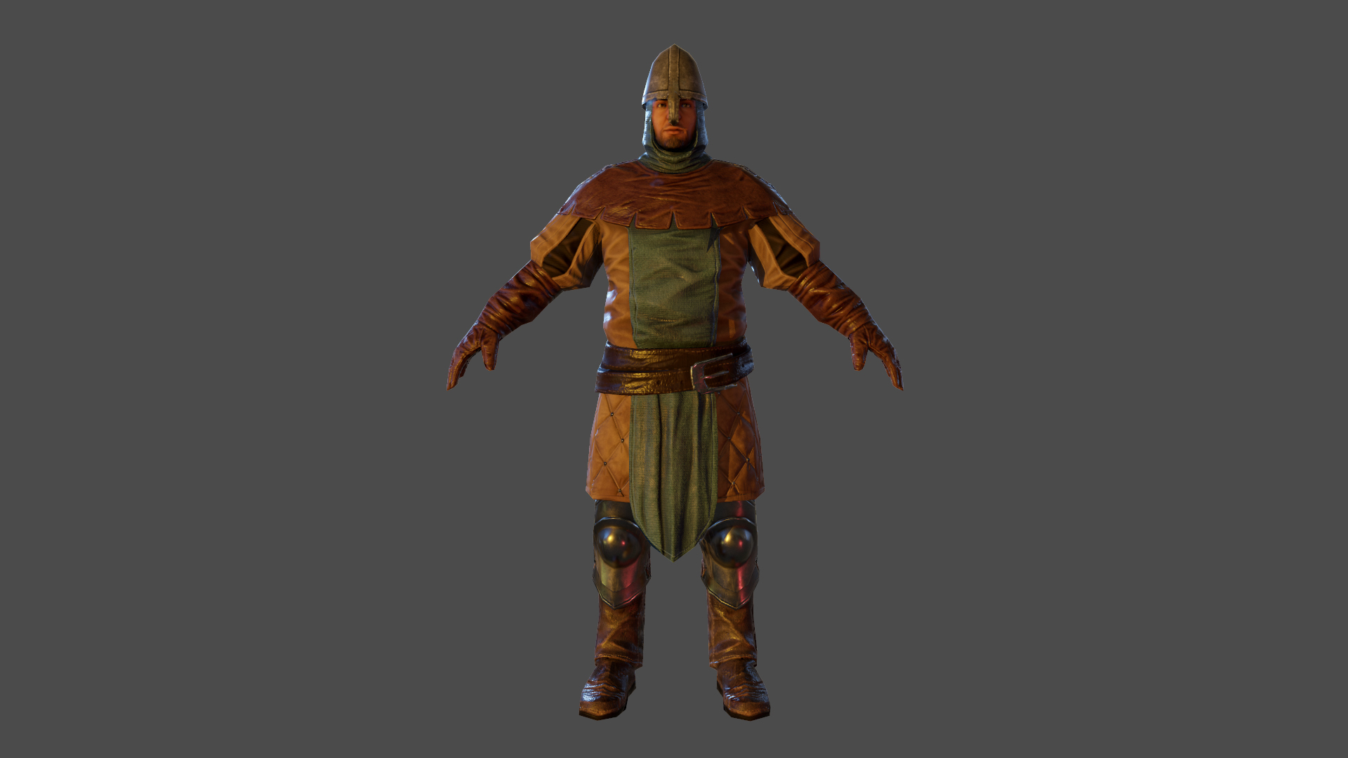 medieval knight 3d model