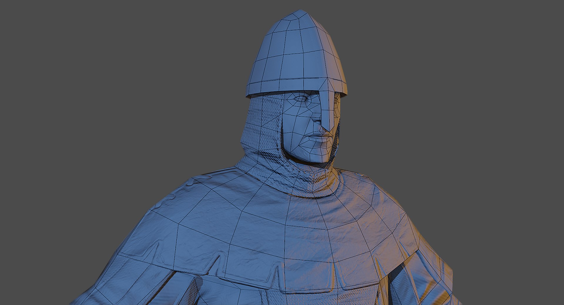 medieval knight 3d model