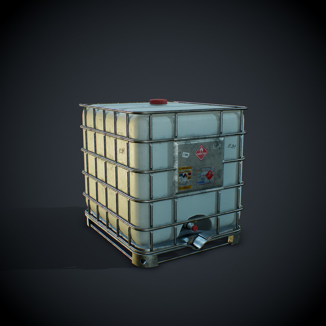 3D Model Industrial Plastic Tank - TurboSquid 1604571