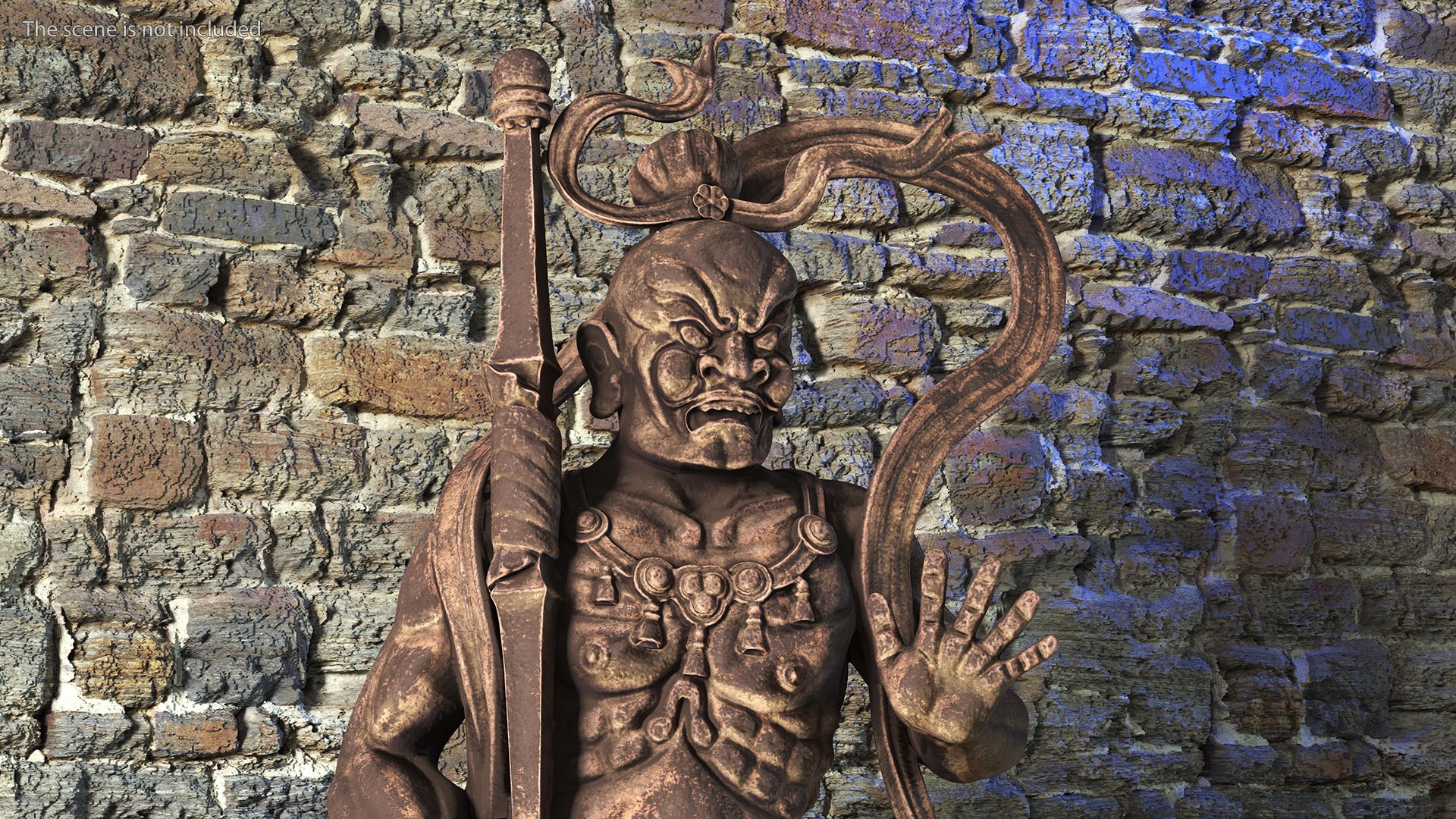 Japanese Nio Statue Model - TurboSquid 2092671