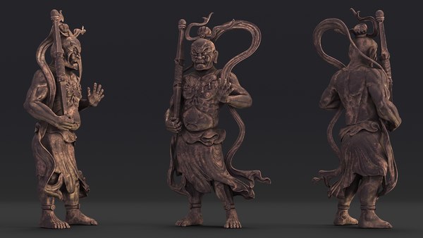modelo 3d Estatua japonesa de Nio - TurboSquid 2092671