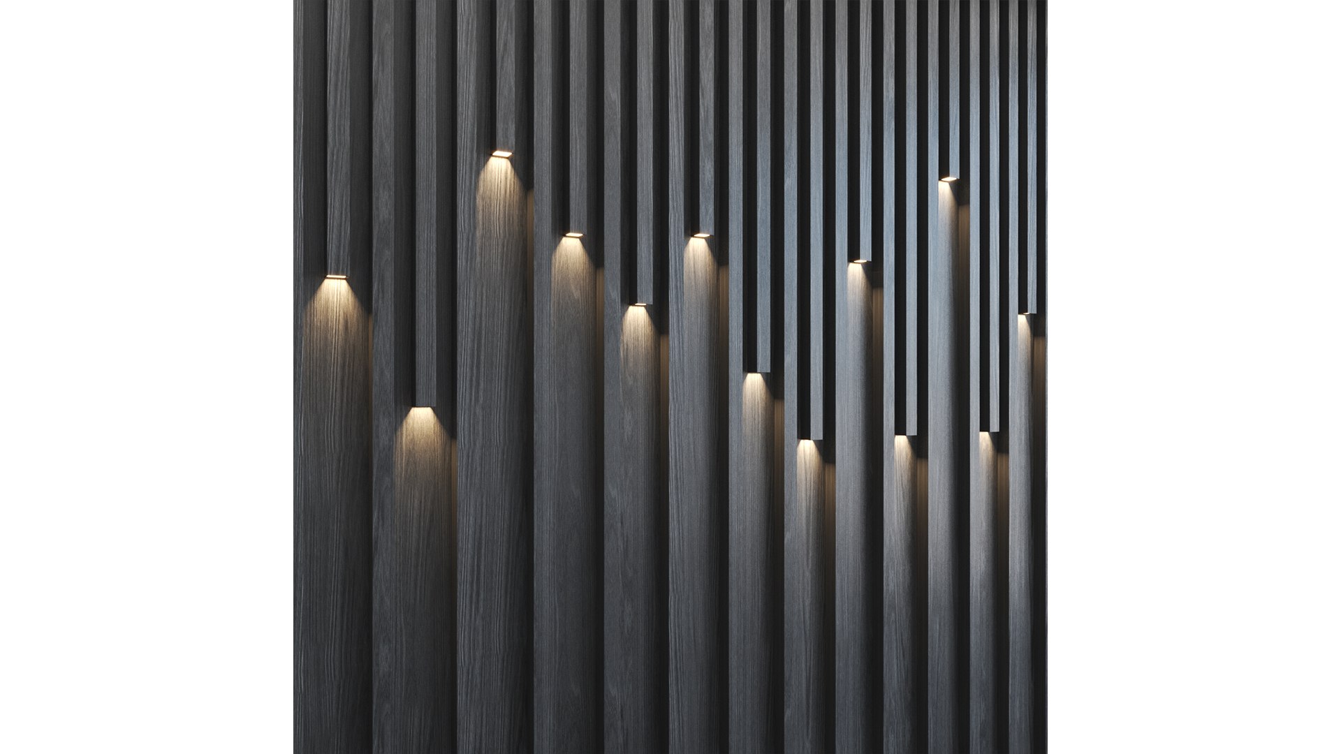 3D Model Fluted Panel 3D With Lighting - TurboSquid 2064694