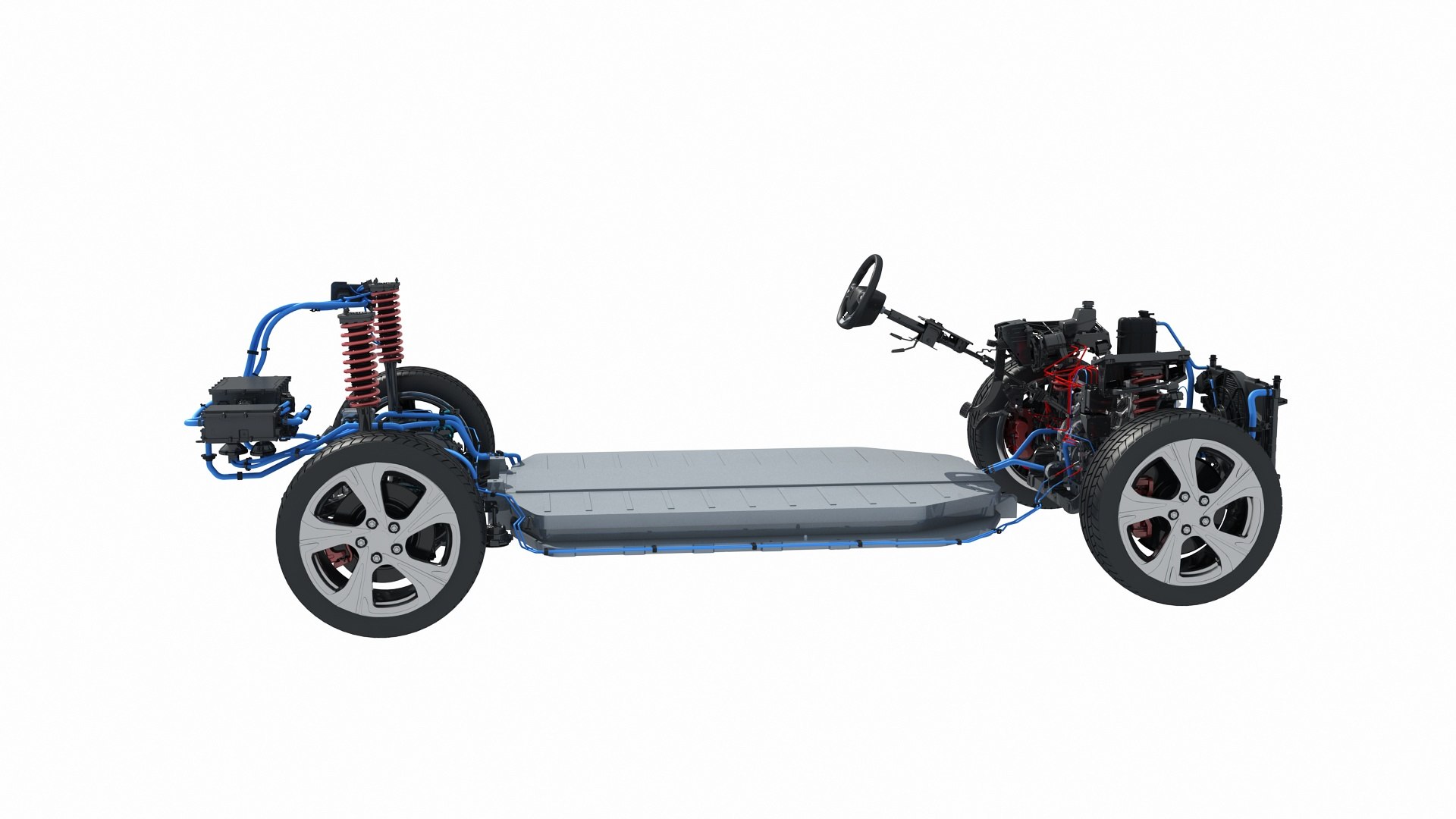 3D Electric SUV Chassis Model - TurboSquid 1990748