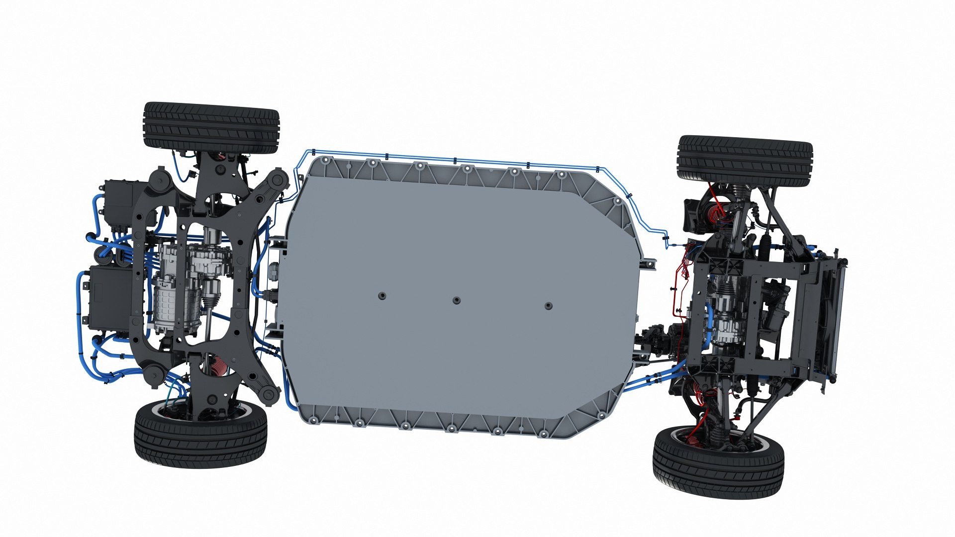 3D Electric SUV Chassis Model - TurboSquid 1990748