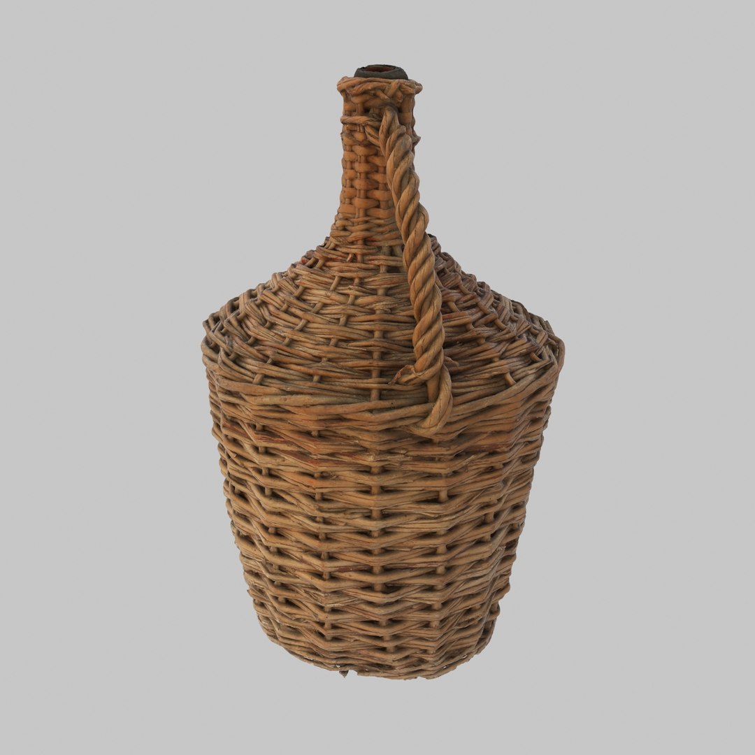 3D carboy wicker model - TurboSquid 1197185