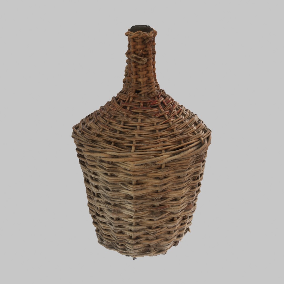 3D carboy wicker model - TurboSquid 1197185