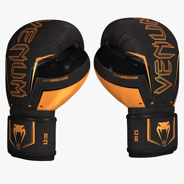 Boxing Punch Gloves Black Venum Elite Evo model - TurboSquid 2044340