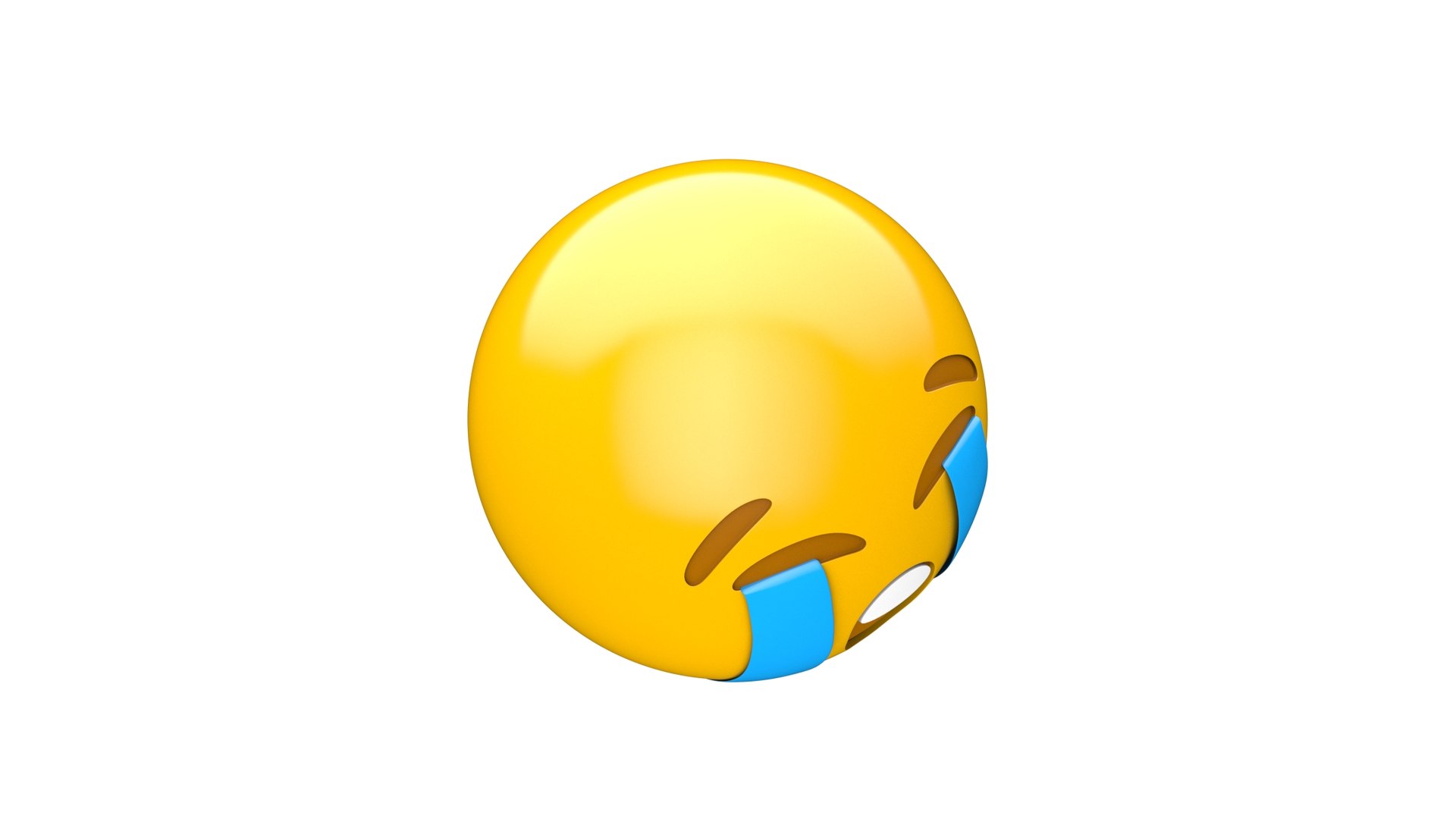 3D Model Apple Loudly Crying Face - TurboSquid 1771690