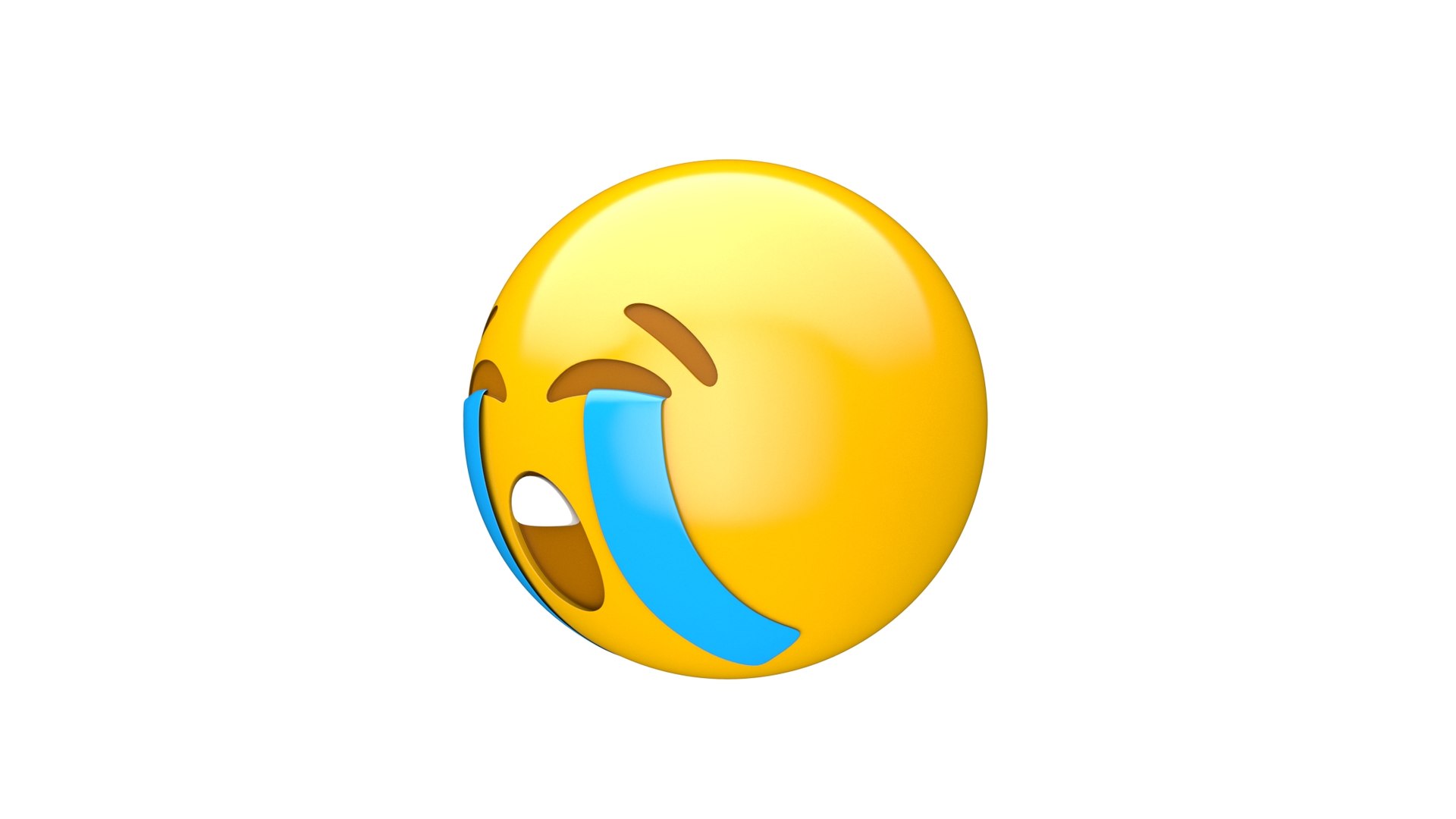 3D Model Apple Loudly Crying Face - TurboSquid 1771690