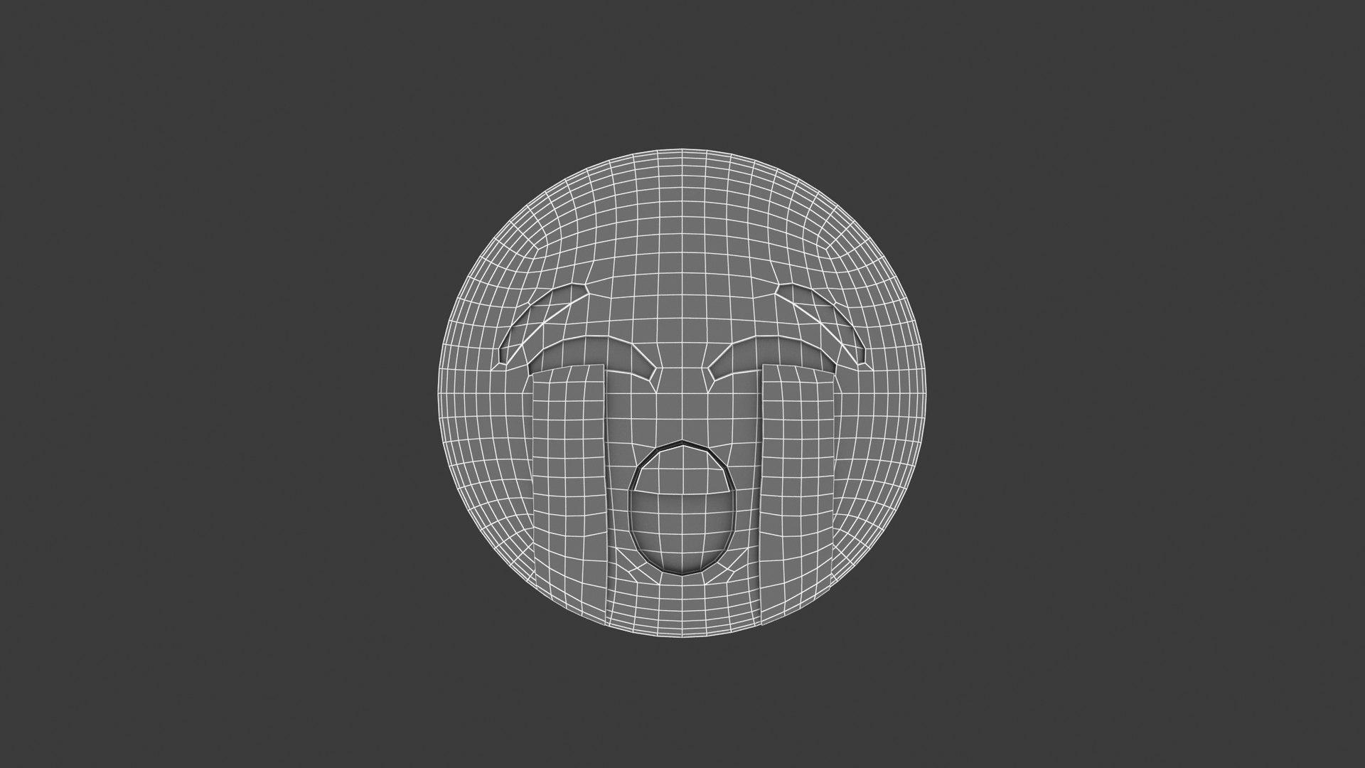 3D Model Apple Loudly Crying Face - TurboSquid 1771690