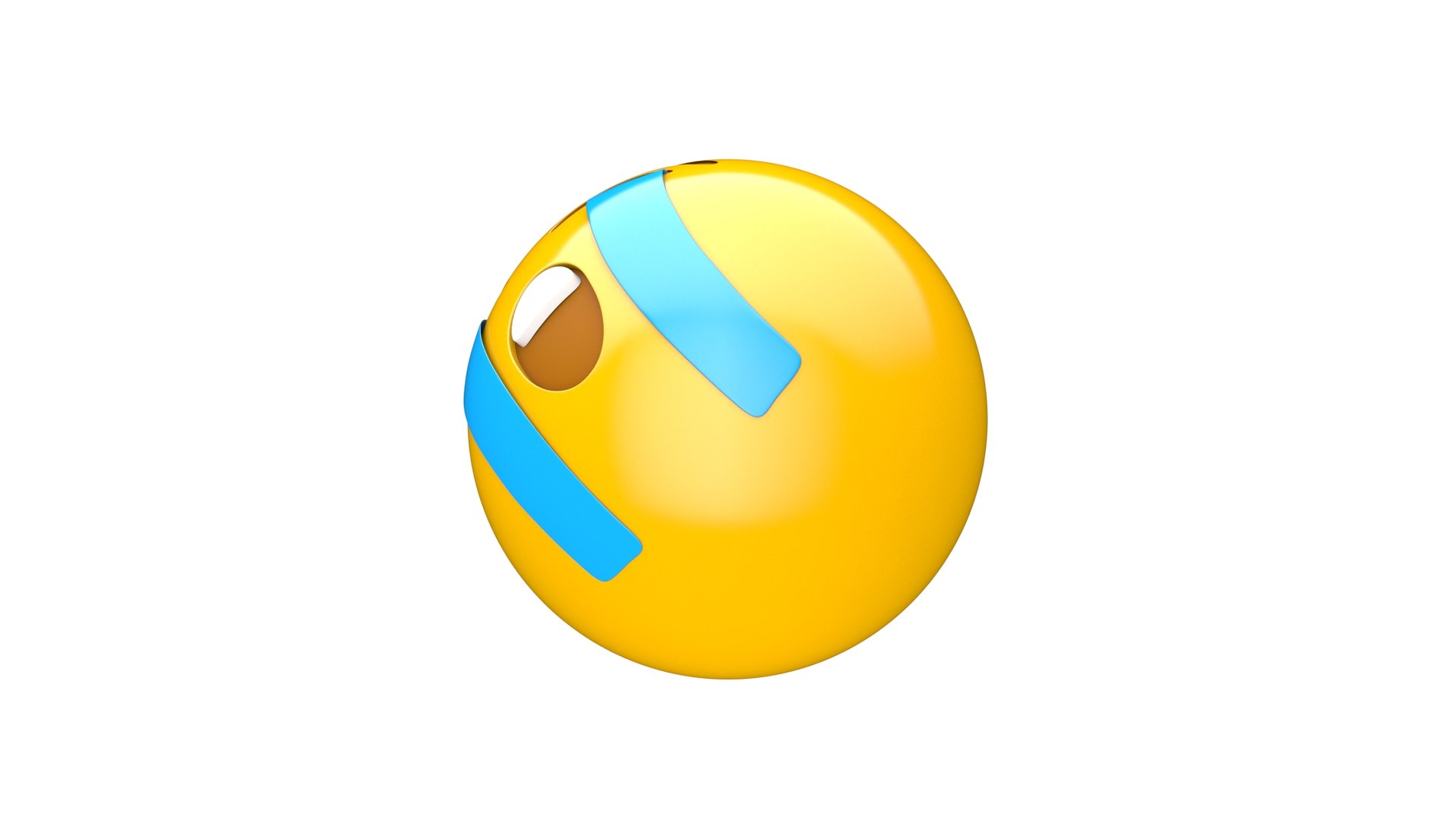 3D Model Apple Loudly Crying Face - TurboSquid 1771690