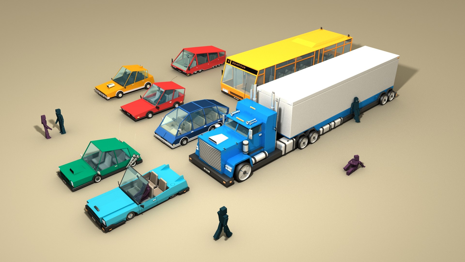 Vehicle Characters 3D Model - TurboSquid 1679126