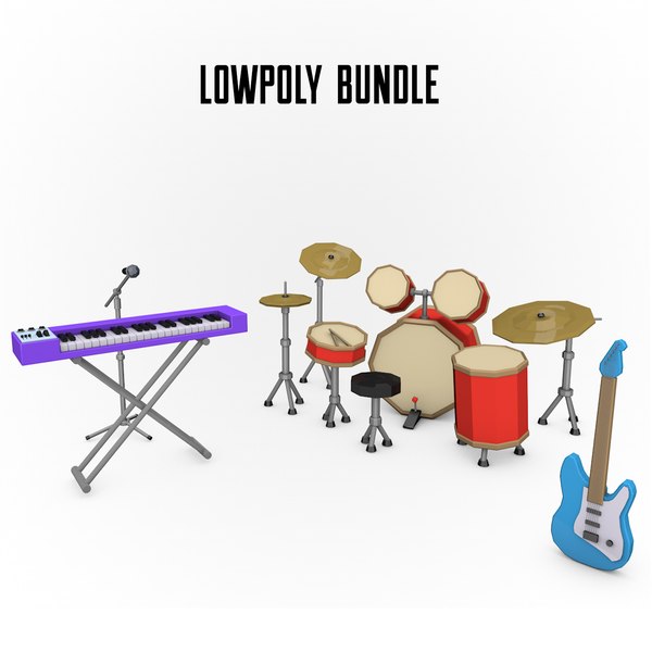 Musical instruments 3D model - TurboSquid 1976656