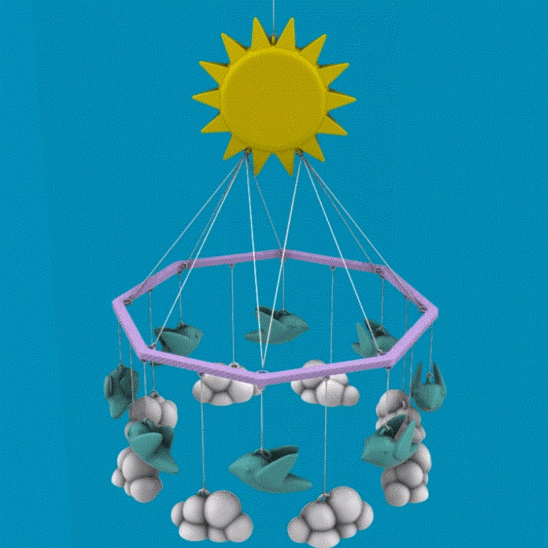 3D MOVIL PARA CUNA DE BEBES - BABY CRIB MOBILE Model - TurboSquid 2214930