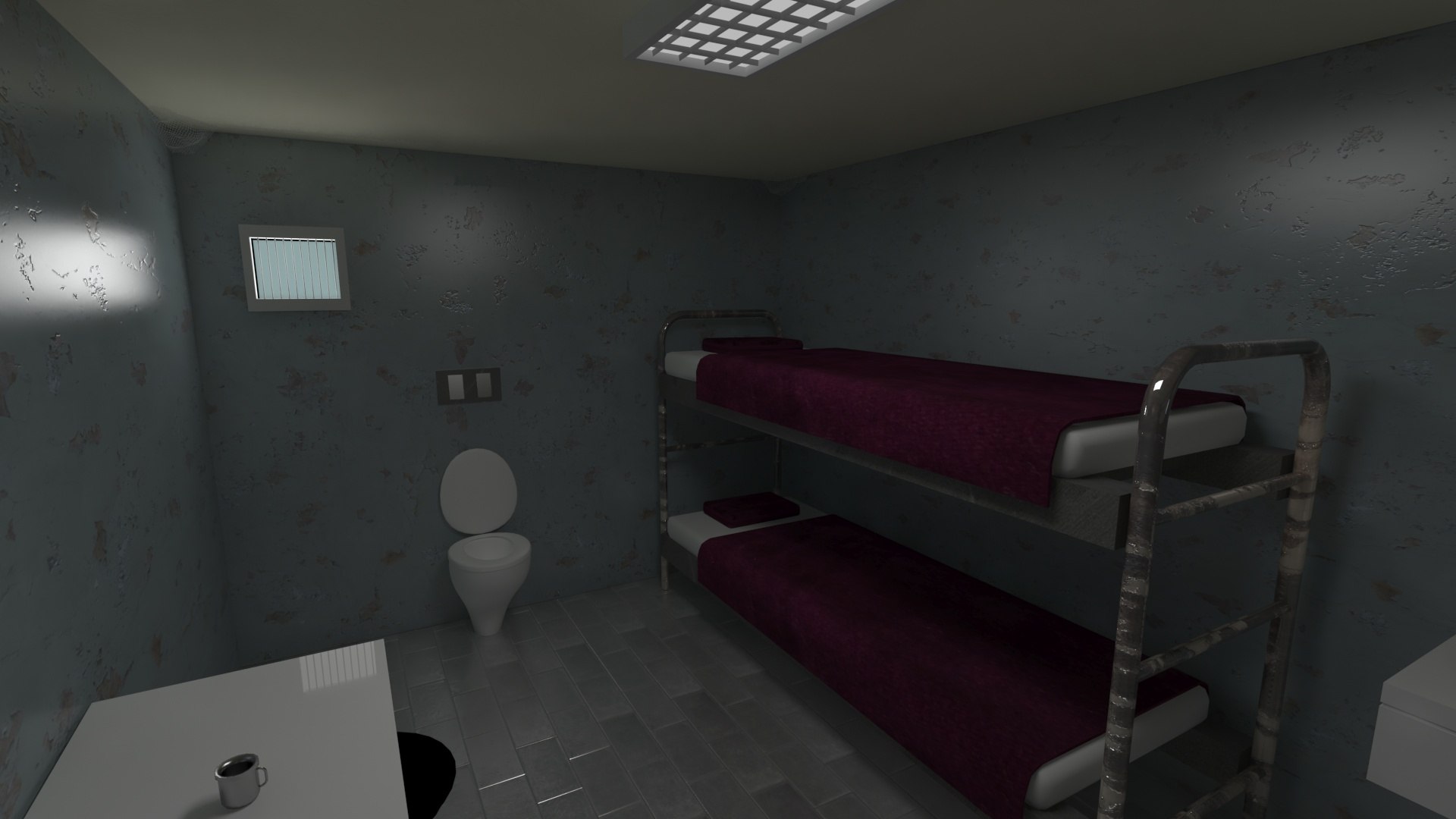 Prison Cell Model - TurboSquid 1532056