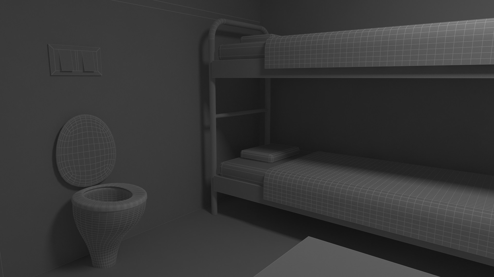 Prison Cell Model - TurboSquid 1532056