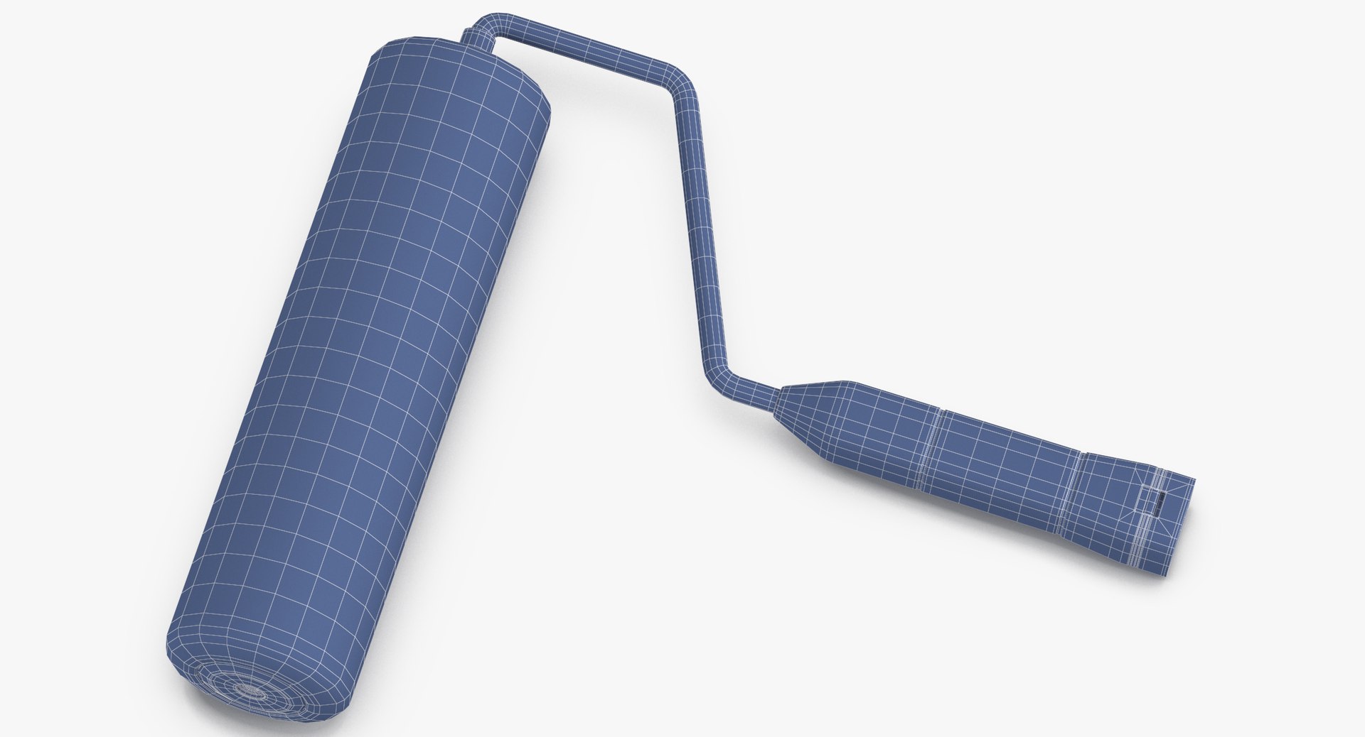 Paint roller blue 3D model - TurboSquid 1394456