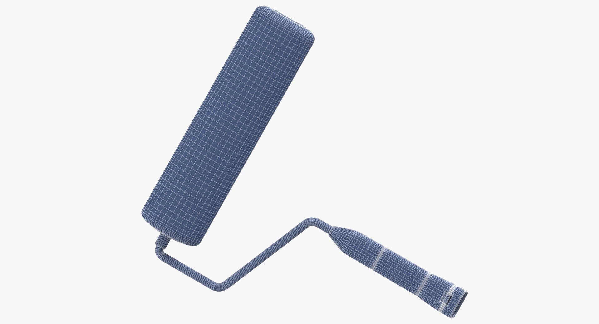 Paint roller blue 3D model - TurboSquid 1394456