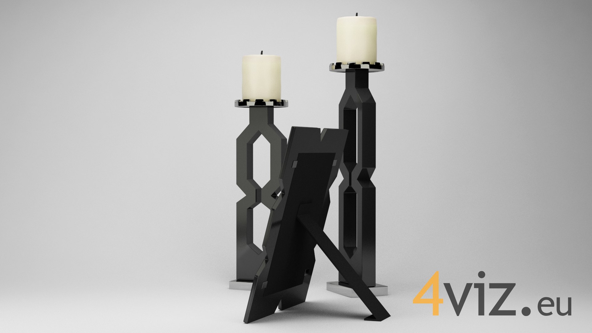 maya photo frame candlestick