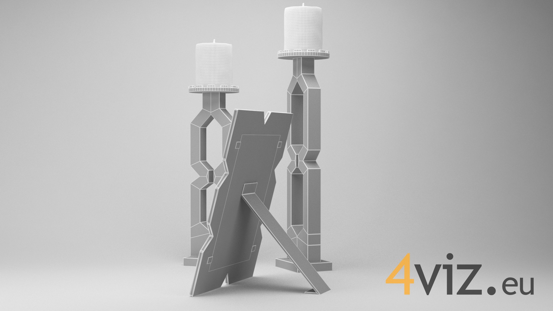 maya photo frame candlestick