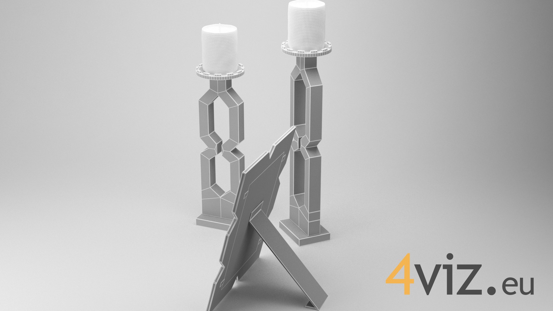 maya photo frame candlestick