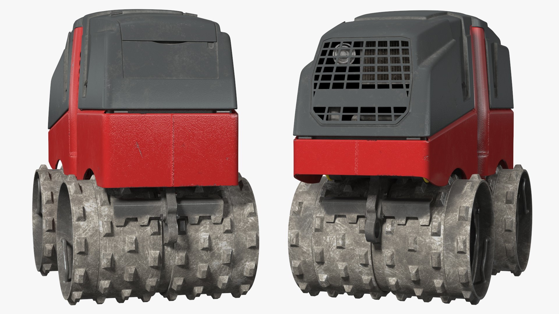 3D Vibratory Trench Roller Dirty Rigged - TurboSquid 1728139