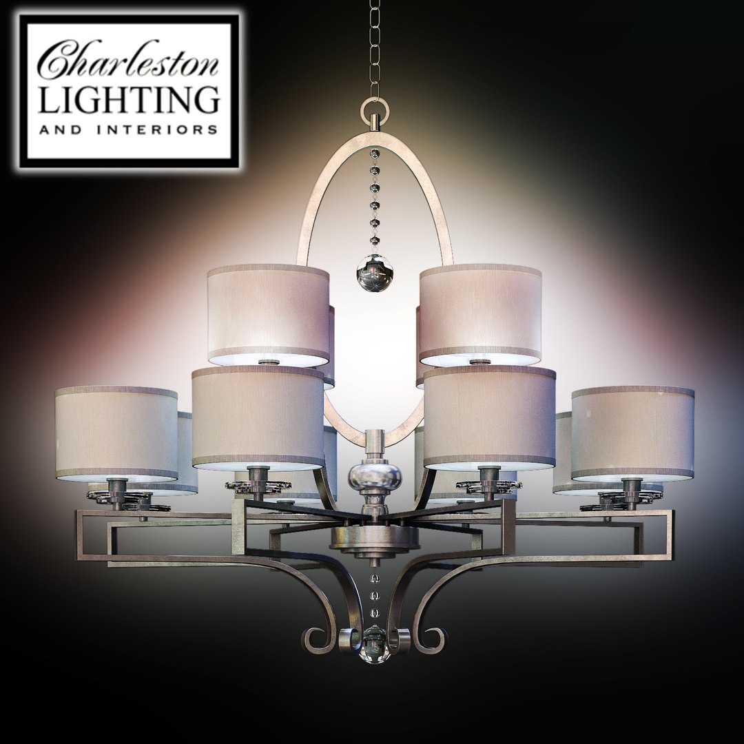 charleston lighting interiors chandelier 3d max
