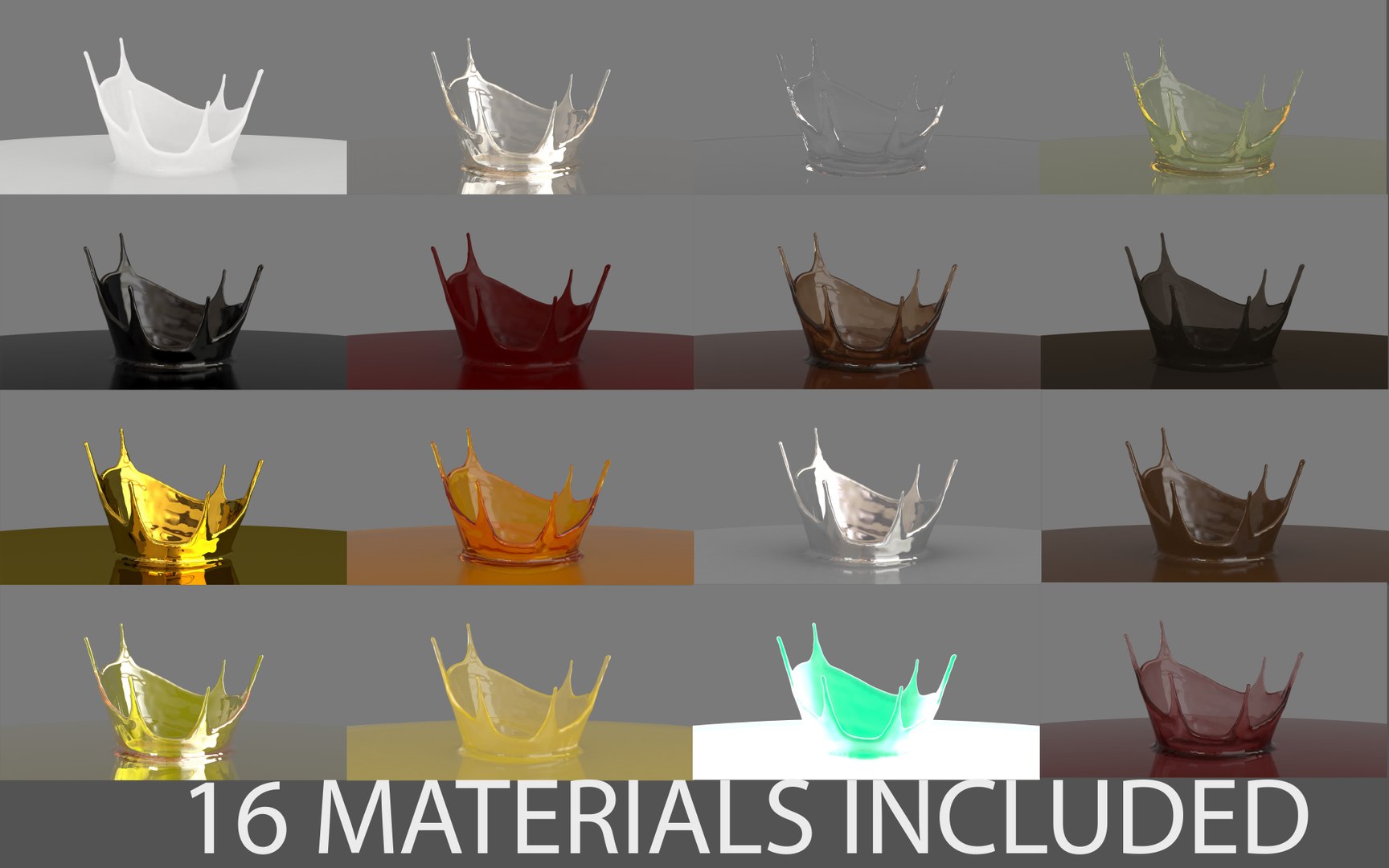 Liquid Crown Splash Realflow 3D - TurboSquid 1947878